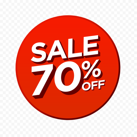 HD 70% Off Sale Black Friday Discount Sign PNG | Citypng
