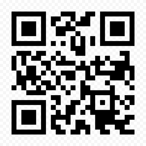 Black QR Code Barcode Transparent Background | Citypng
