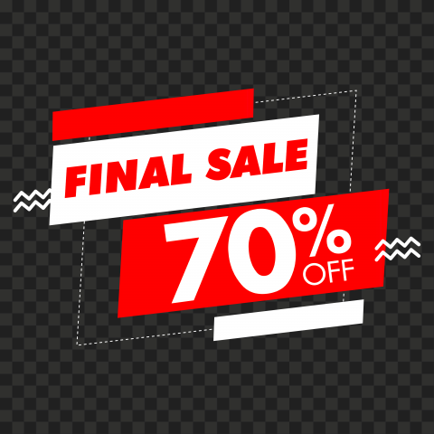 HD 70% Discount Off Sale Red Badge Transparent PNG | Citypng