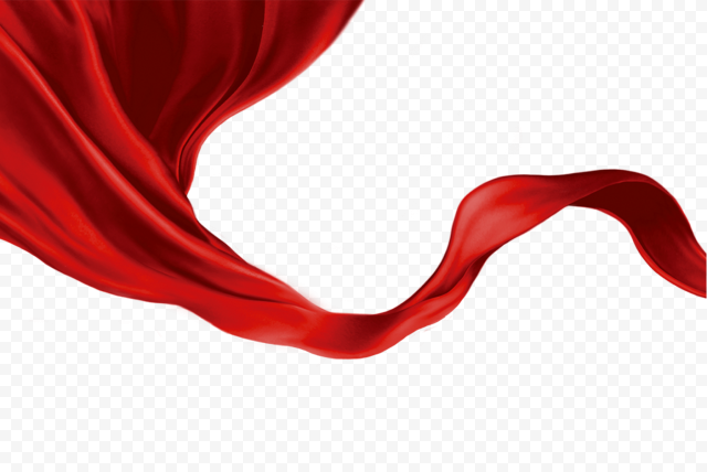 Flying Red Textile Ribbon Silk HD PNG | Citypng