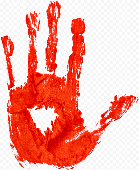 HD Bloody Hand Print With Dripping Blood PNG | Citypng