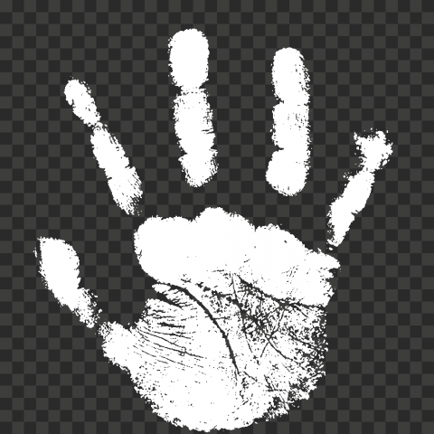 HD Dark Green Real Hand Print PNG | Citypng