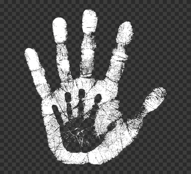 HD Black Hand Print Silhouette PNG | Citypng