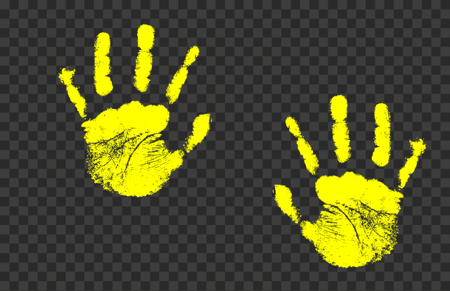 HD Colorful Two Handprint PNG | Citypng