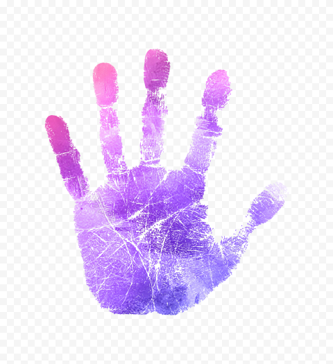 HD Pink Hand Print Silhouette Clipart PNG | Citypng