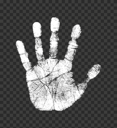 HD Red Real Hand Print PNG | Citypng