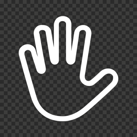 HD Emoji Stop Hand Vector Clipart PNG | Citypng