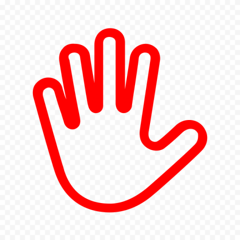 HD Stop Hand Sign Emoji PNG | Citypng
