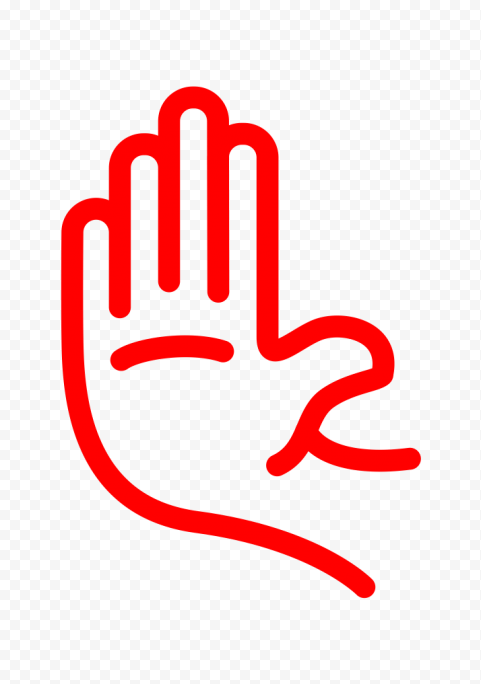 HD Emoji Stop Hand Vector Clipart PNG | Citypng