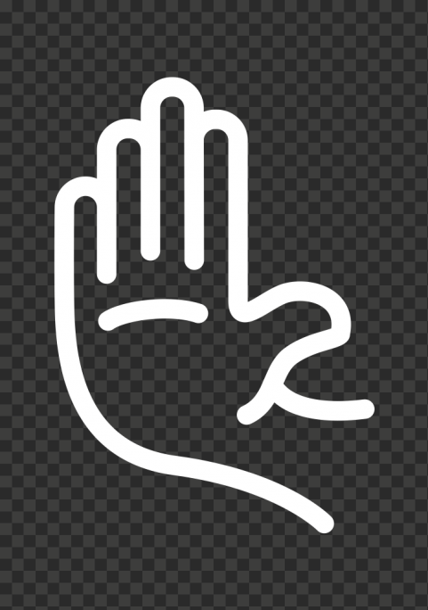 HD Stop Hand Sign Emoji PNG | Citypng