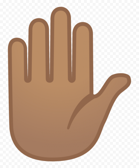 HD Stop Hand Sign Emoji PNG | Citypng