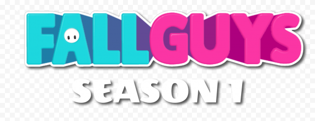 HD Fall Guys Purple Logo With Character PNG | Citypng