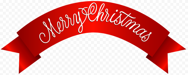 HD Red Merry Christmas Text Logo PNG | Citypng