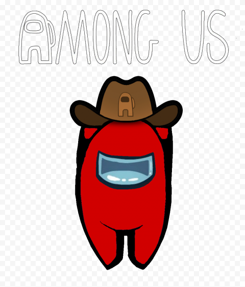 Red Among Us Character PNG | Citypng