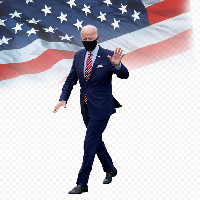 HD Joe Biden President Of US With Flag PNG | Citypng