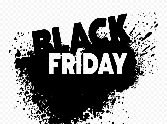 HD Round Black Friday Logo Stamp Style PNG | Citypng