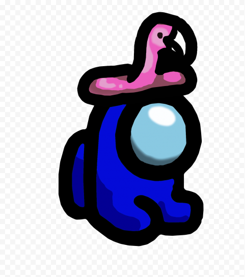 HD White Outline Baby Among Us Mini Crewmate Character PNG | Citypng