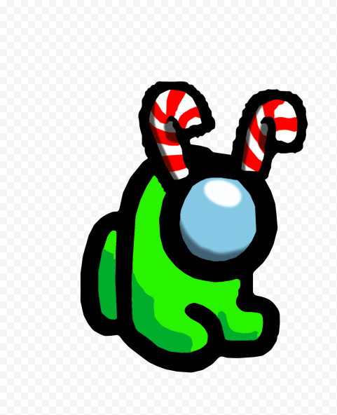 HD Green Lime Among Us Mini Crewmate Baby With Flower Pot Hat PNG | Citypng