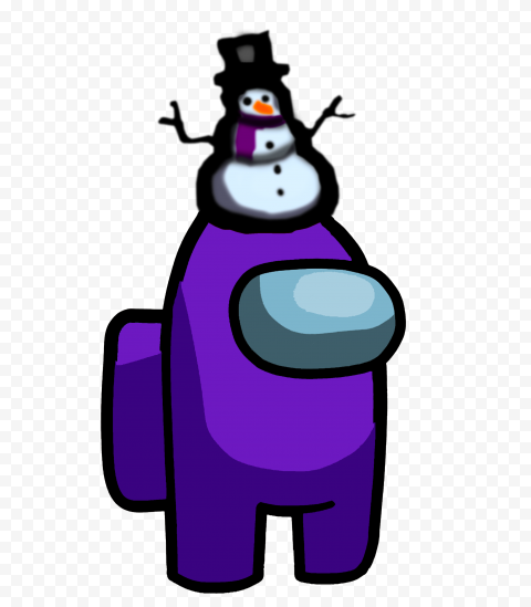 HD Crewmate Among Us Purple Character Bone PNG | Citypng