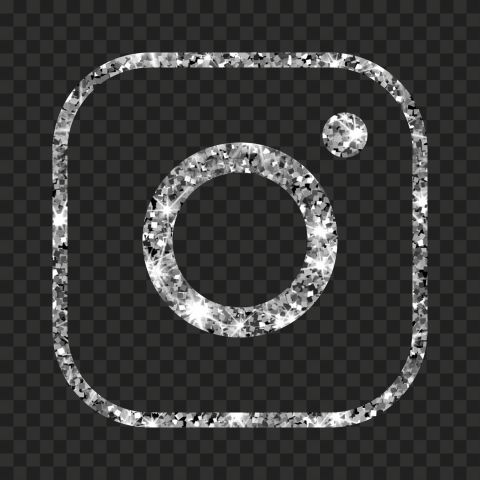 HD Silver Gray Round Instagram IG Logo Icon PNG | Citypng