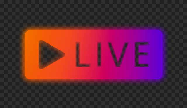 HD Instagram Live Stream Button Play PNG | Citypng