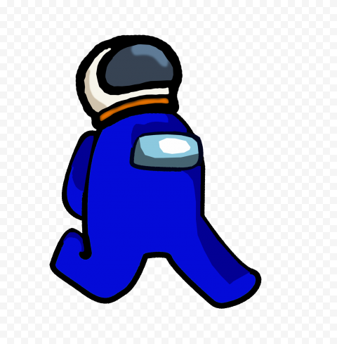 Dark Blue Among Us Vector Character PNG | Citypng