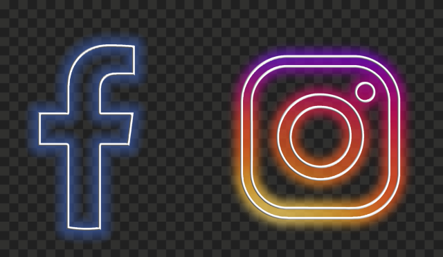 HD Facebook Instagram Black Outline Square Logos Icons PNG | Citypng