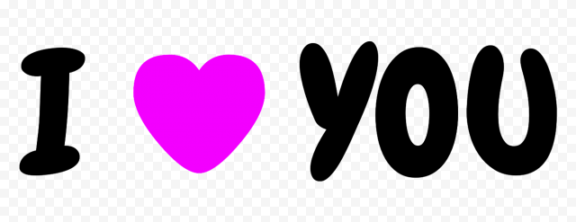 HD I Heart You I Love You White Text Letters PNG | Citypng