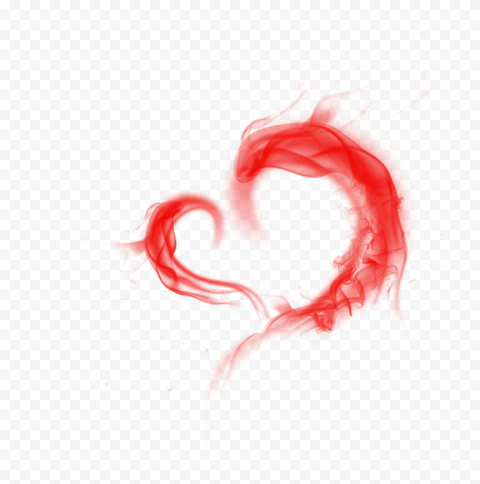 HD Beautiful Red Smoke Heart Love PNG | Citypng