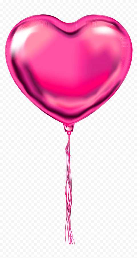 HD Realistic Pink Balloons Hearts Valentine Love PNG | Citypng