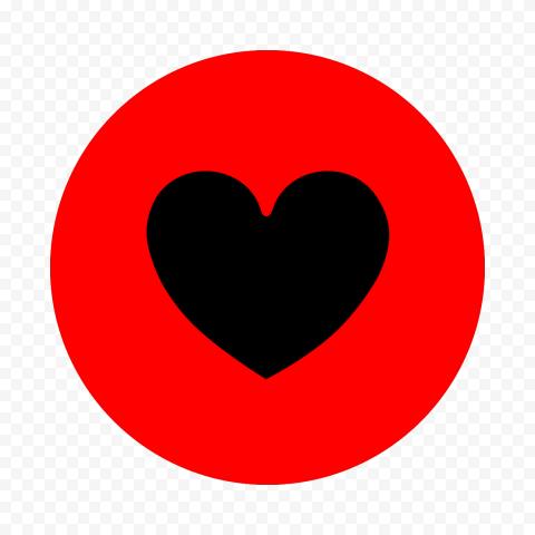 HD Red Heart Outline Line Icon PNG | Citypng