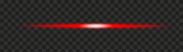 HD Red Lens Flare Line White Light In Center Effect PNG | Citypng