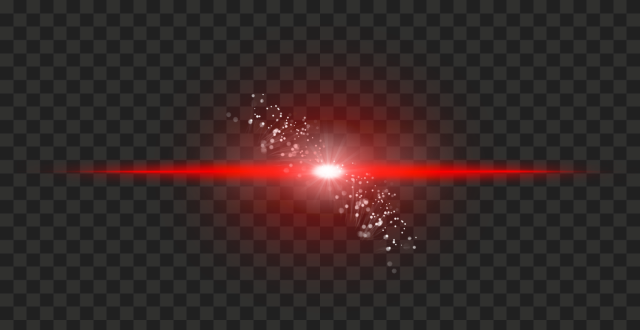 HD Red Lens Flare Line White Light In Center Effect PNG | Citypng