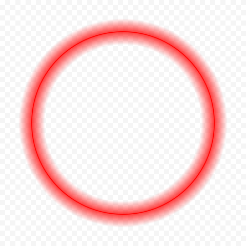 HD Glowing Red Neon Outline Circle PNG | Citypng