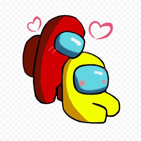 HD Among Us Red Character Back View PNG | Citypng