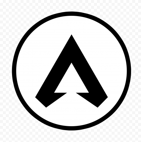 HD Square Black & White Apex Legends Logo Icon PNG | Citypng