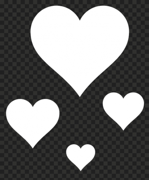HD White Hearts Free Pattern Background PNG | Citypng