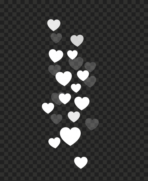 HD White Hearts Free Pattern Background PNG | Citypng