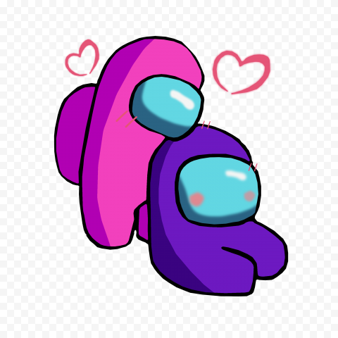 Pink Among Us Character PNG | Citypng