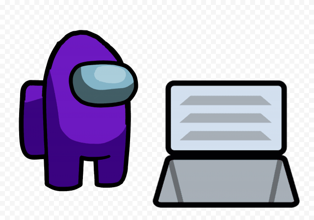 HD Purple Among Us Character PNG | Citypng