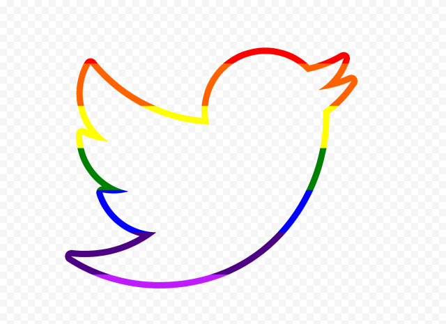 HD White Outline Twitter Bird Logo Icon PNG | Citypng