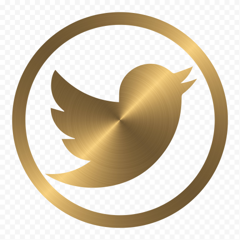 HD Gold Texture Round Twitter Icon PNG | Citypng
