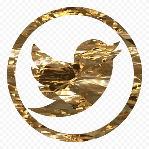 HD Black & Gold Round Twitter Luxury Icon PNG | Citypng