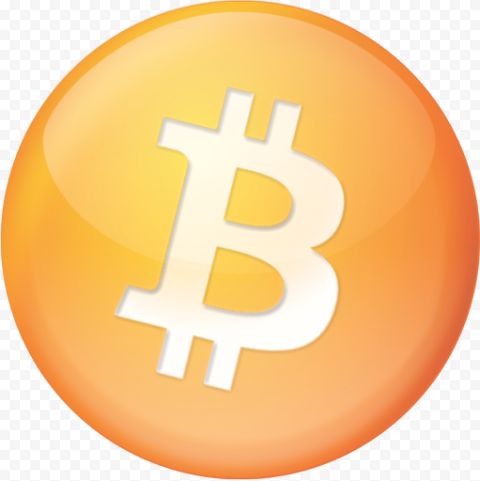 HD Orange Round Bitcoin Icon PNG | Citypng
