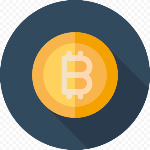 BTC Bitcoin Cryptocurrency Round Icon PNG | Citypng
