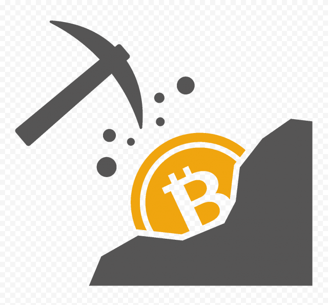 HD Bitcoin BTC Mining Icon PNG | Citypng