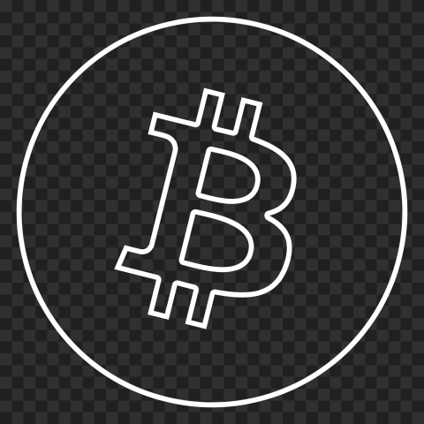 HD Orange Outline Btc Logo Icon PNG | Citypng