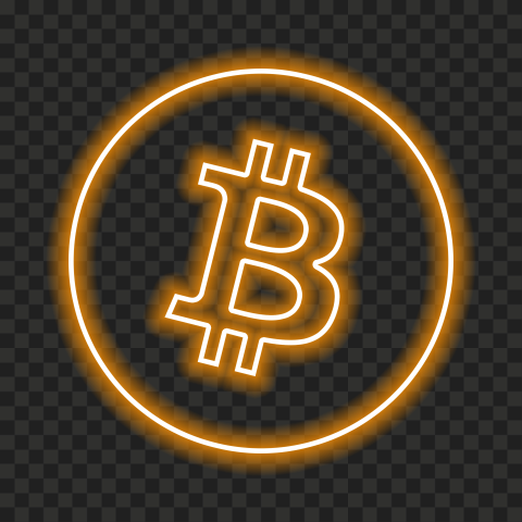 HD Orange Round Bitcoin Icon PNG | Citypng