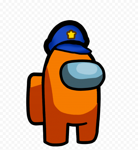 Orange Among Us Character PNG | Citypng