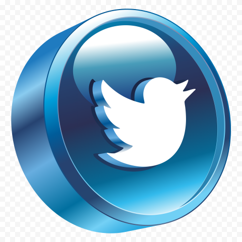 HD 3D Twitter Square Logo Icon PNG | Citypng